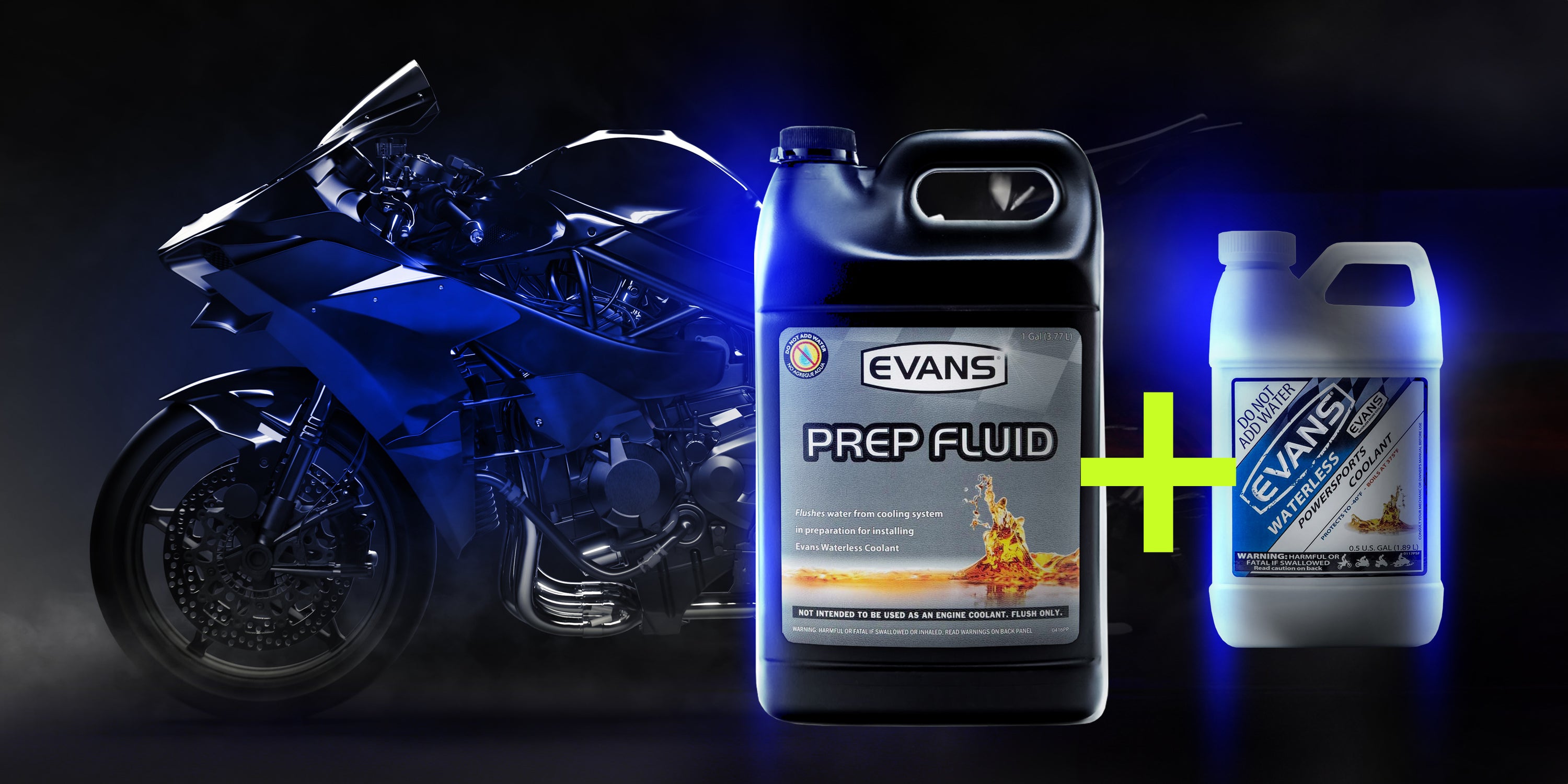 EVANS POWERSPORTS WATERLESS COOLANT (1/2 Gallon)